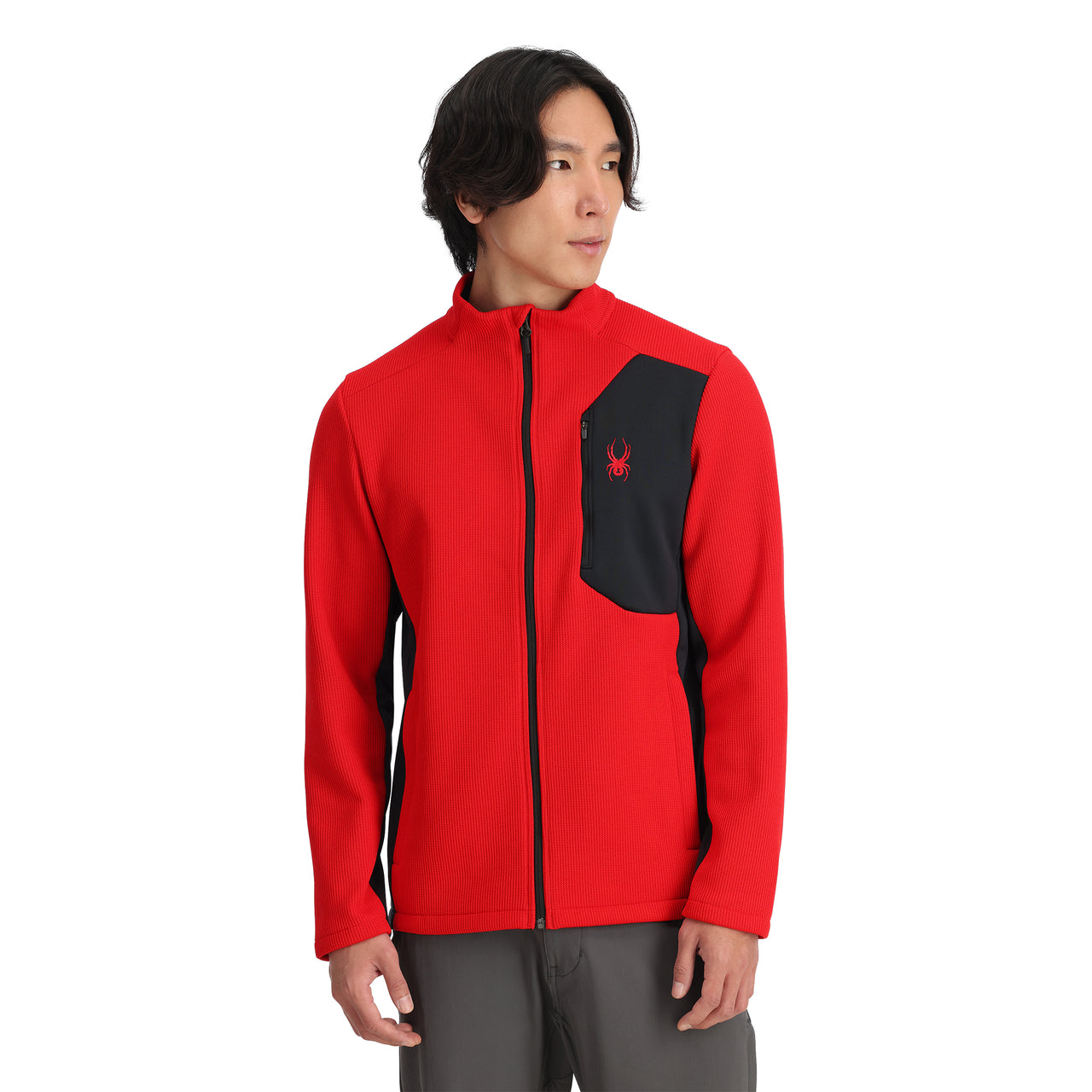 Mens Bandit Full Zip - Spyder Red – Spyder Canada